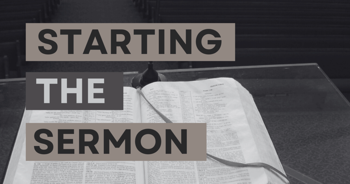 5 Points on Sermon Introductions | Jordan Mark Stone